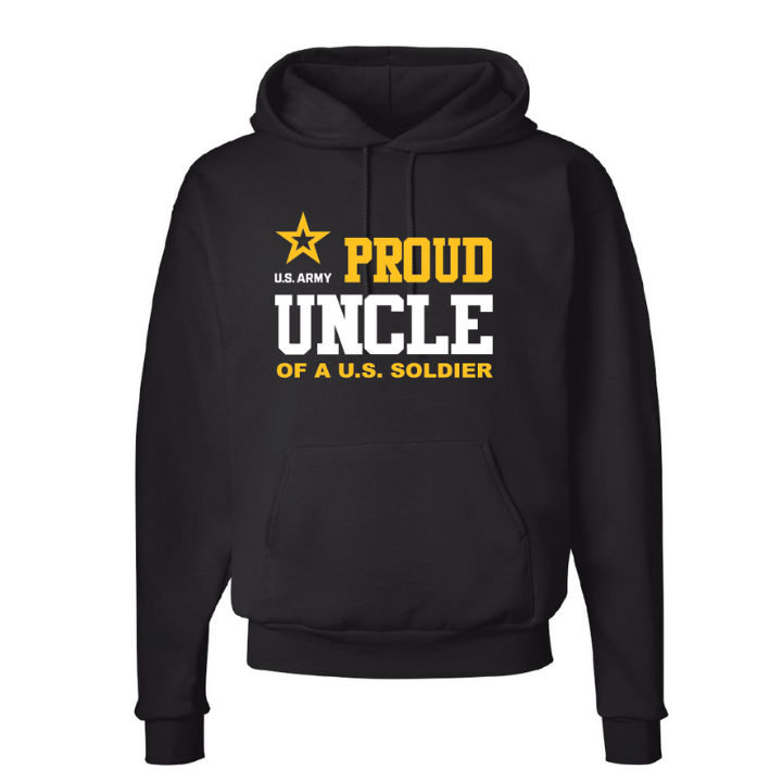 US Army Proud Uncle Hoodie (Black) | Uncle | Oak and Liberty
