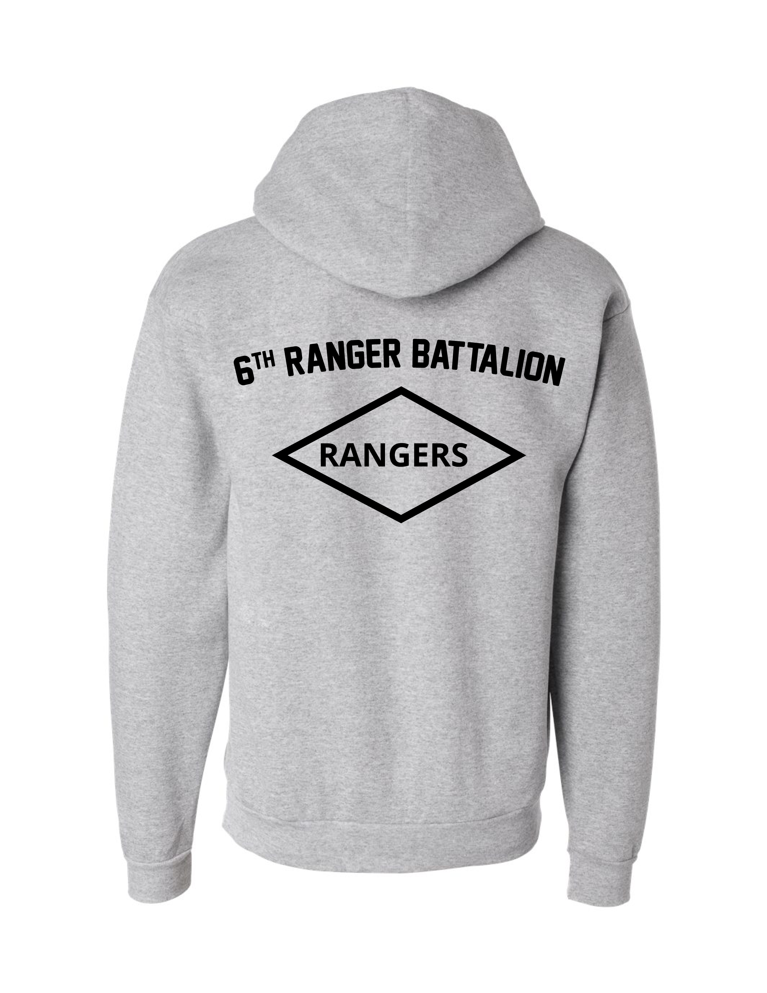 6th Ranger Battalion Hoodie (Gray) | Oak and Liberty