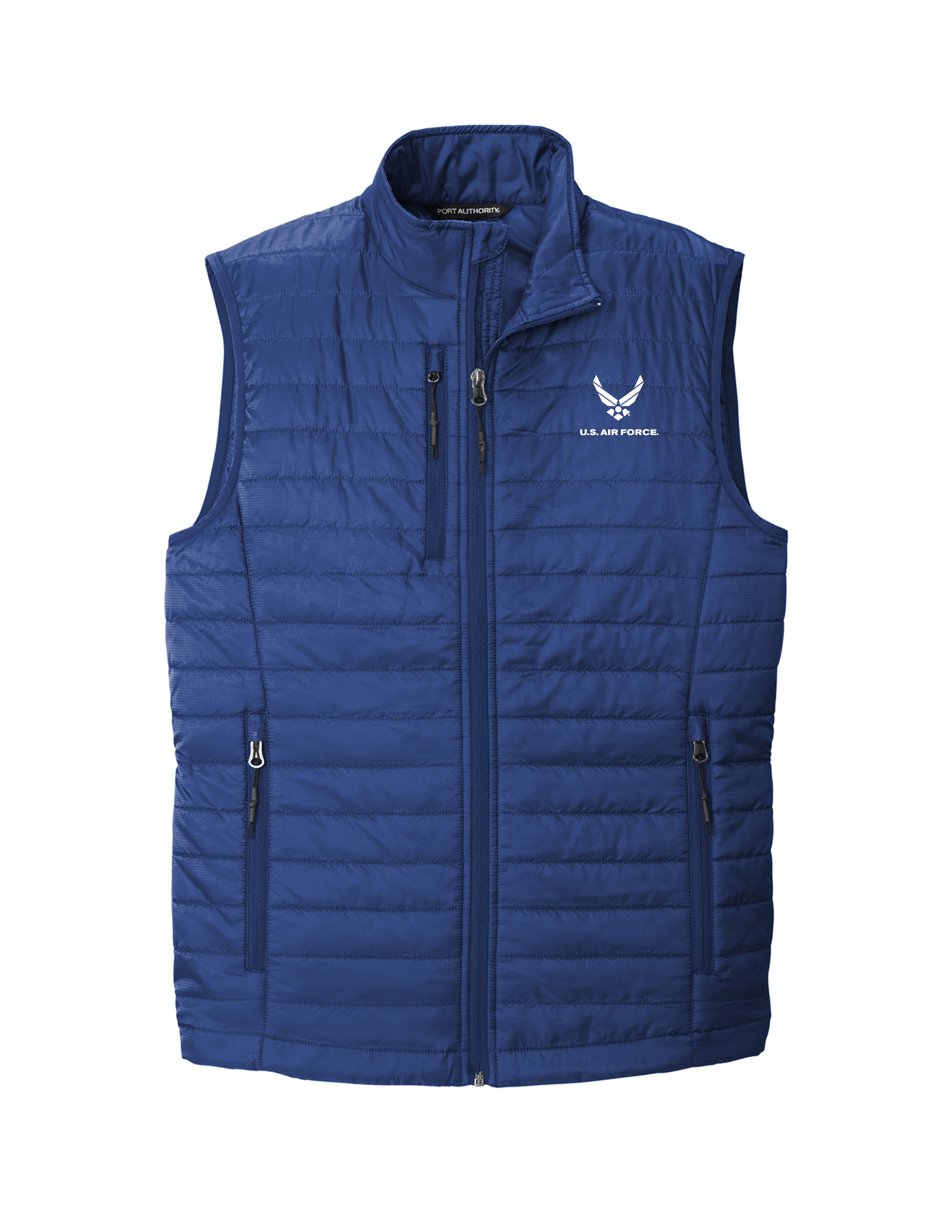 U.S. Air Force Packable Puffy Vest MENS (Cobalt Blue) – Oak and Liberty