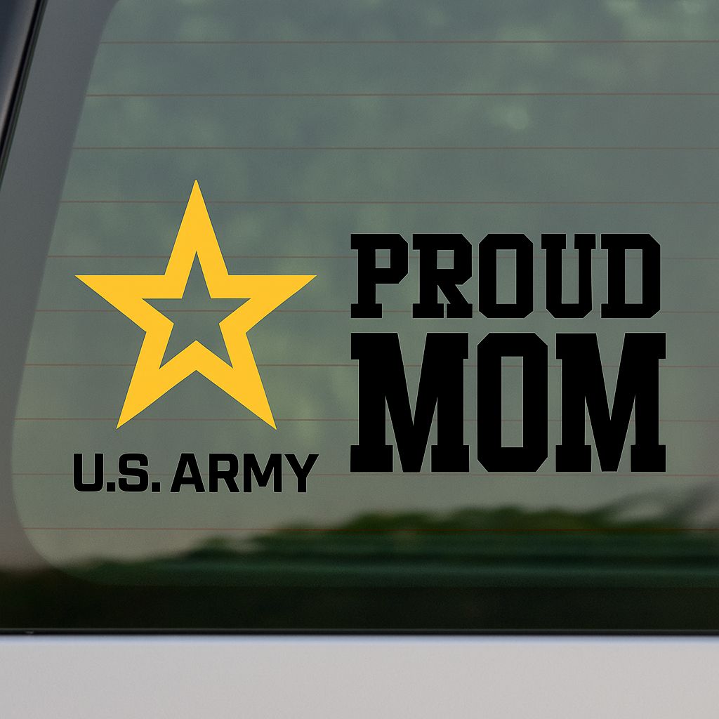 Army Mom Vinyl Decal – Oak and Liberty