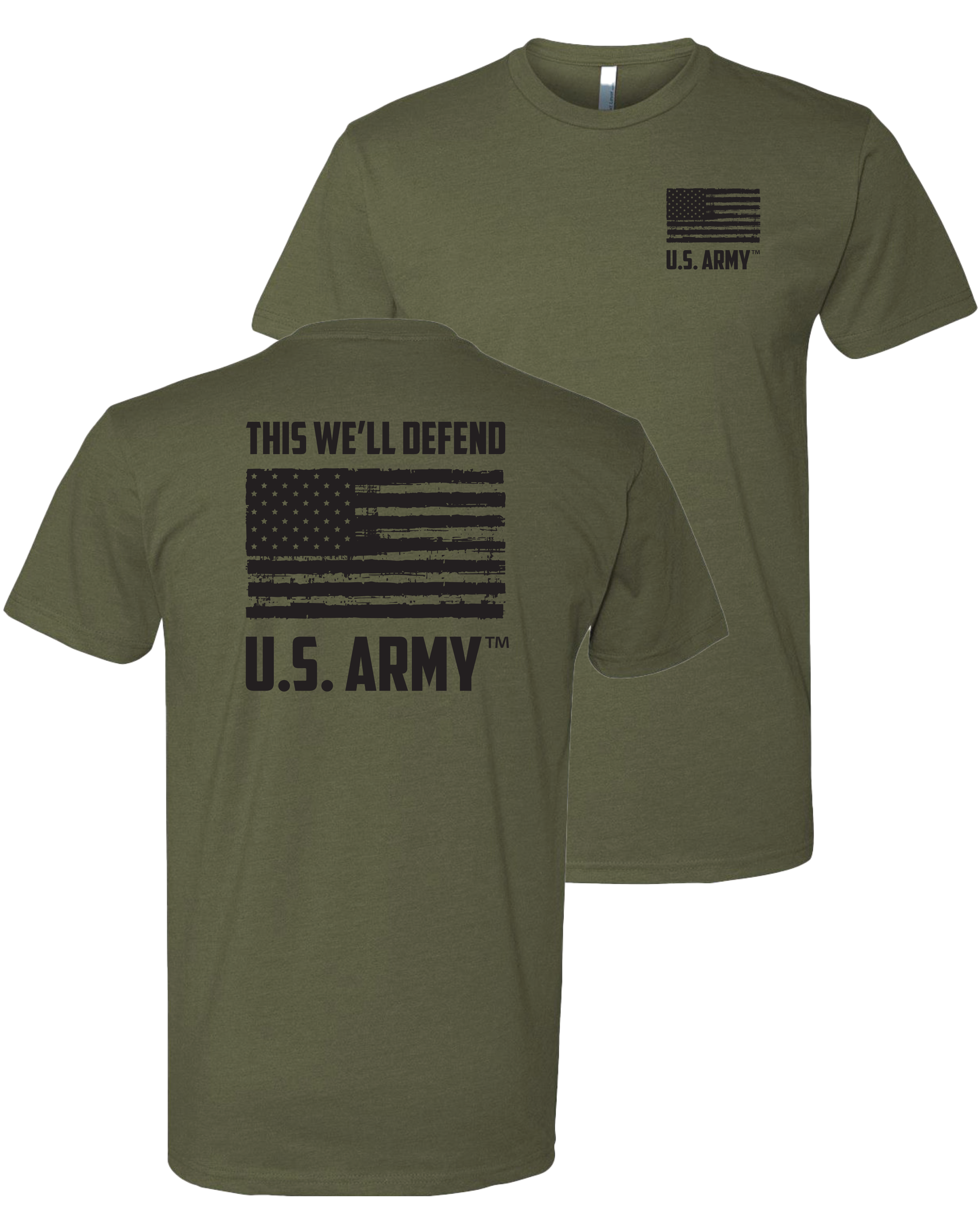 U.S. Army We'll Defend T-Shirt (Military Green) | Oak and Liberty